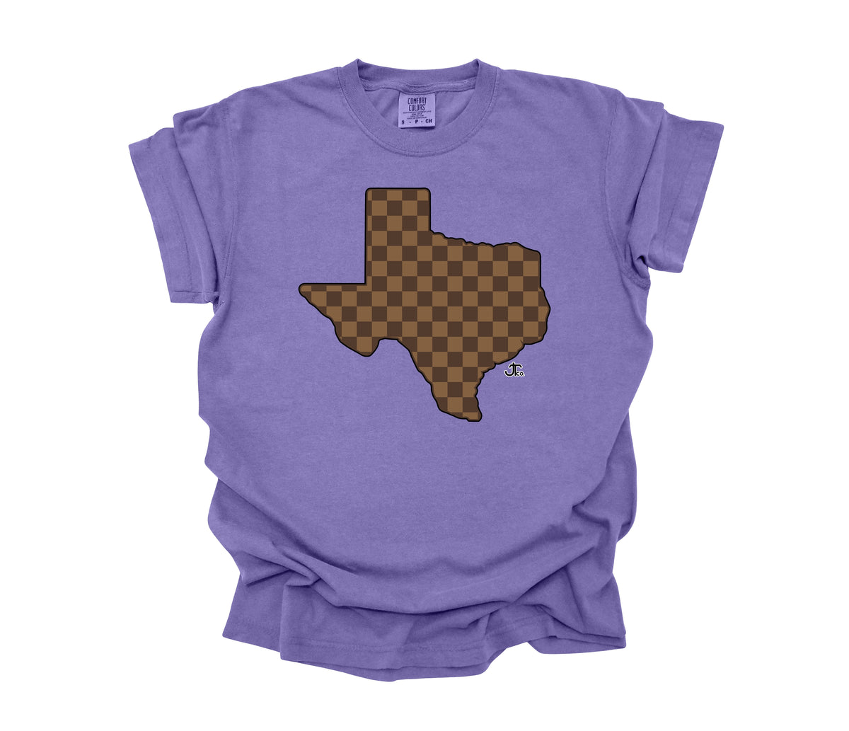 Texas Brown Checkered Tee – Junkie T Shirt Co.